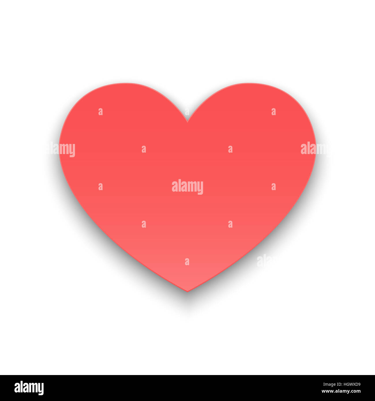 Heart paper concept illustration Stock Photo - Alamy