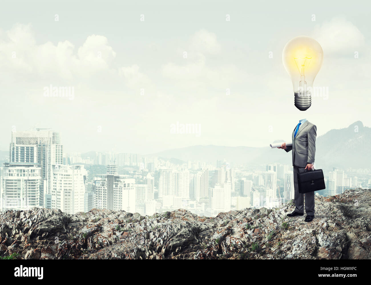 Man of creative ideas Stock Photo - Alamy
