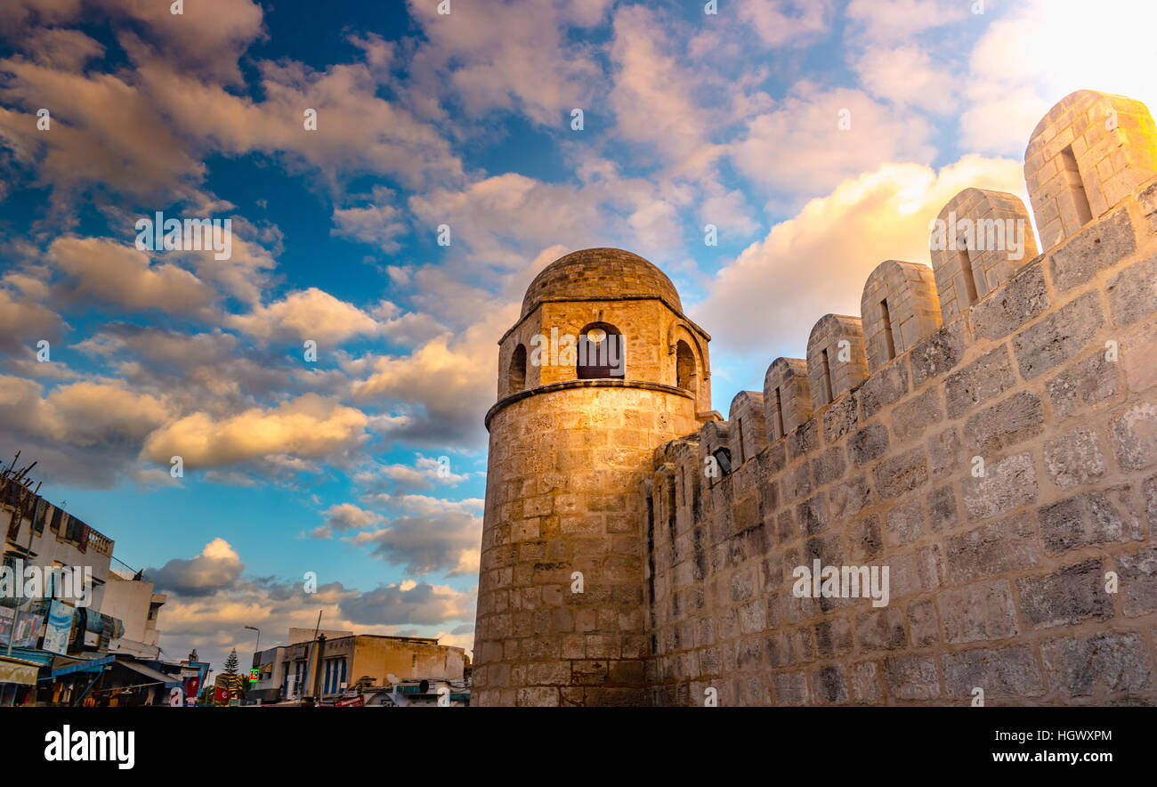 Night photo of Mosque in Sousse Stock Photo - Alamy