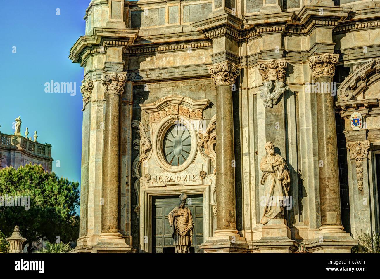 Cathedral of Santa Agatha in Catania in Sicily, Italy Stock Photo - Alamy