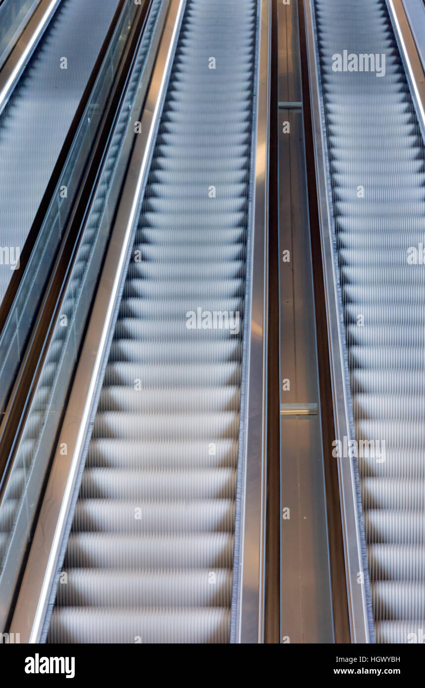 Metro station staircase Stock Photo - Alamy
