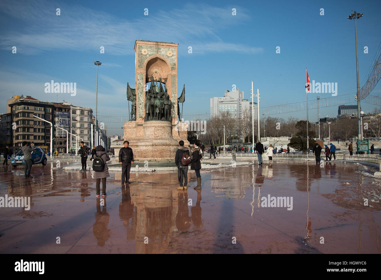 Republic monument taksim square istanbul hi-res stock photography and ...