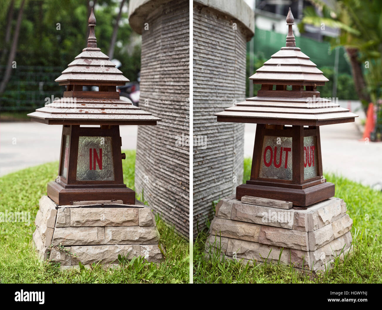 Directional Signs On Lamp High Resolution Stock Photography and Images ...