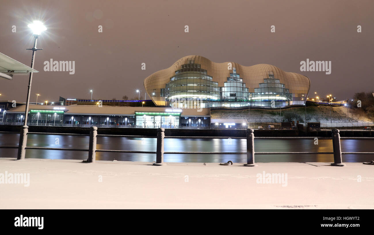 The Sage Music Centre in Gateshead after some overnight snow, as ...