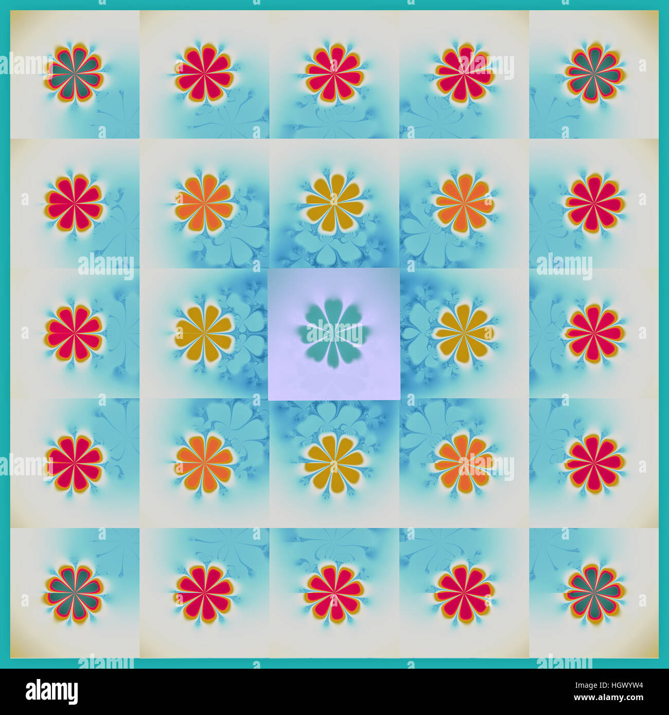 Stylized Flower Pattern High Resolution Stock Photography and Images ...