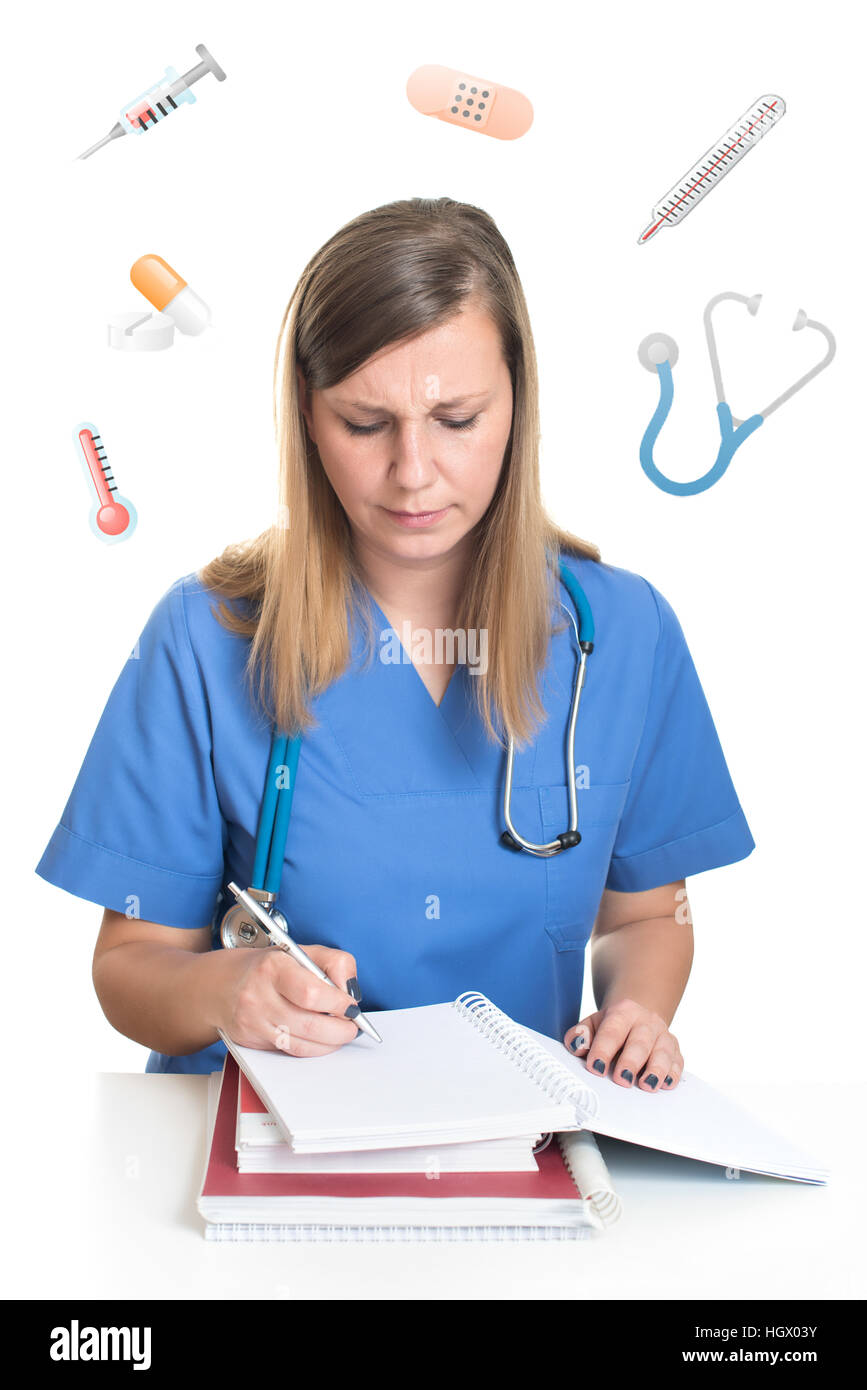 Science study female health Cut Out Stock Images & Pictures - Alamy