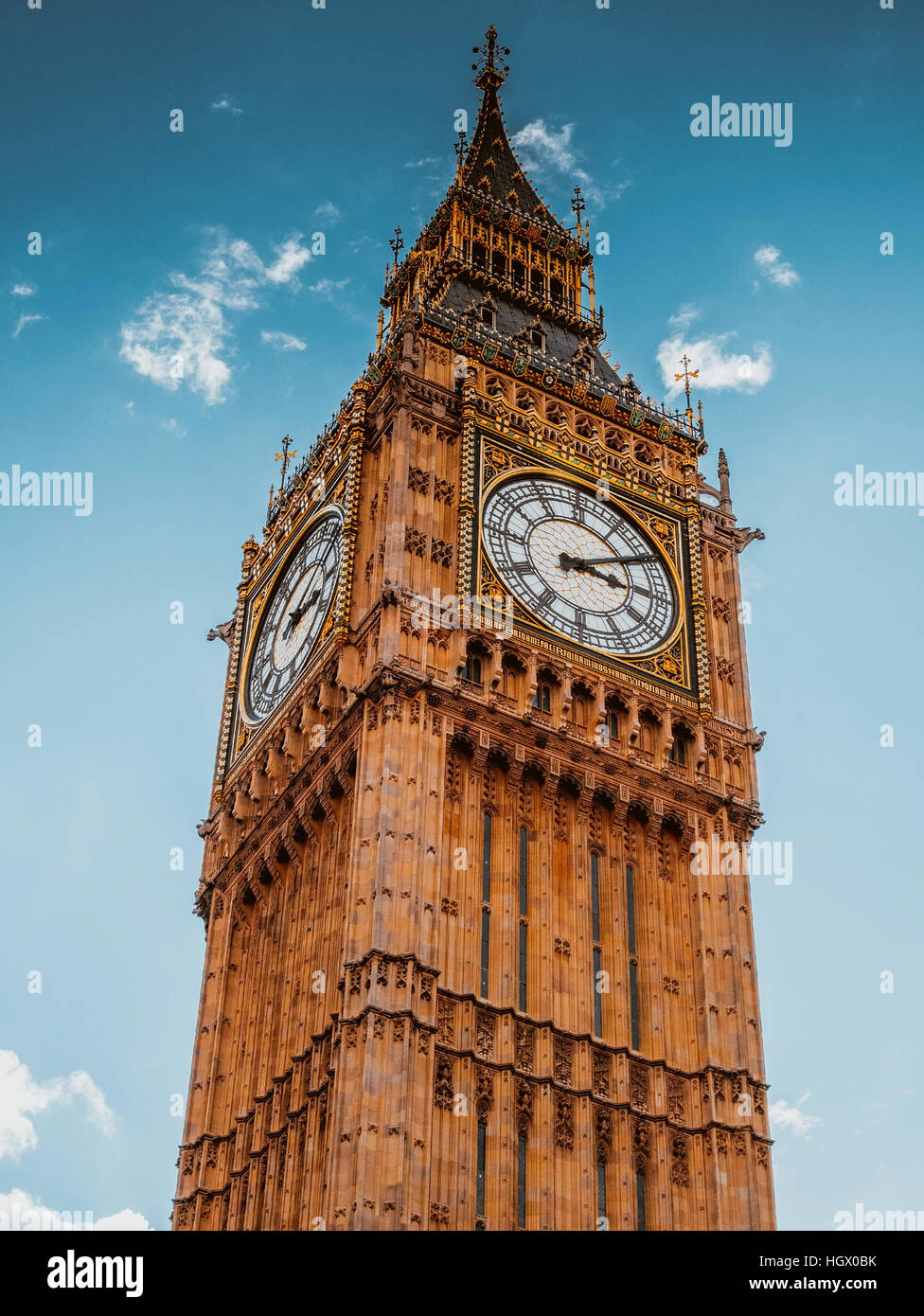 Famous Big Ben clock on Westminster palace in London, UK Stock Photo ...