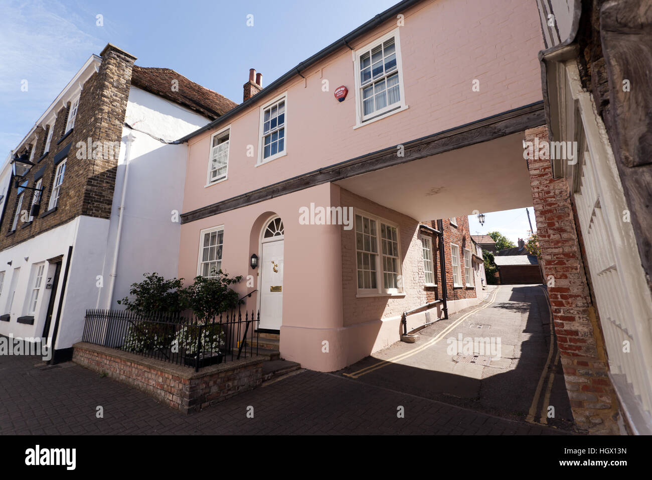 Period Houses in Strand Street, Sandwich, Kent Stock Photo - Alamy