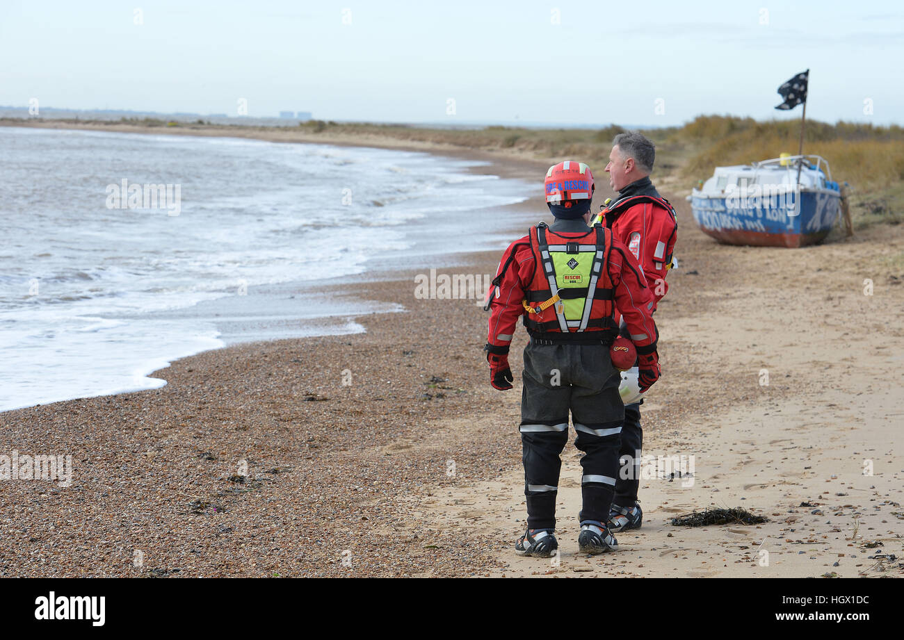 The Fire Rescue Service on Jaywick beach, Essex amidst fears of ...