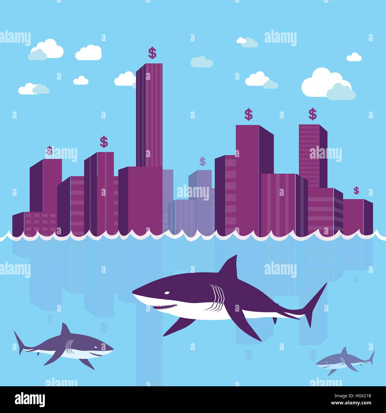 Money rich danger Stock Vector Images - Alamy