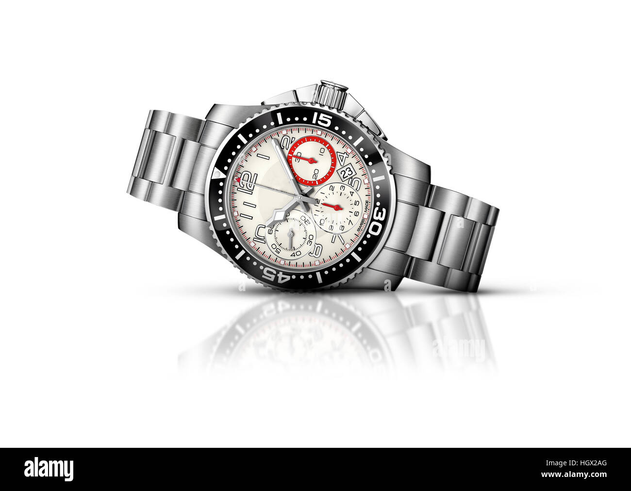 men's watch on a white background Stock Photo - Alamy