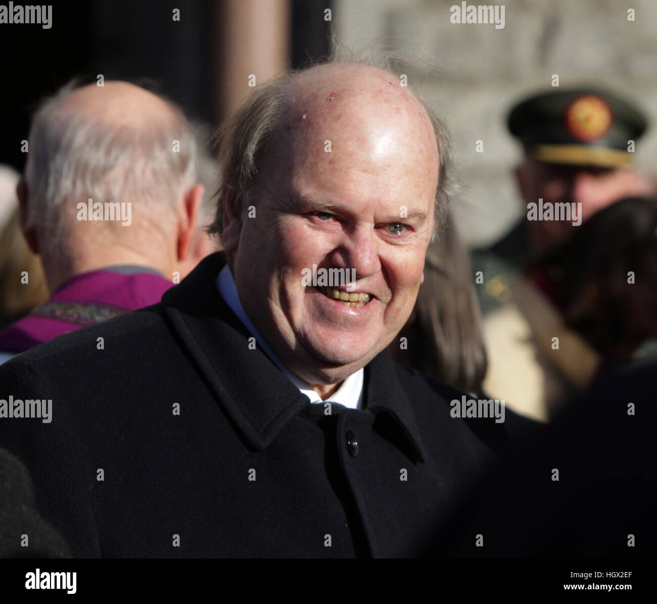 Finance Minister Michael Noonan attends the funeral mass of renowned ...