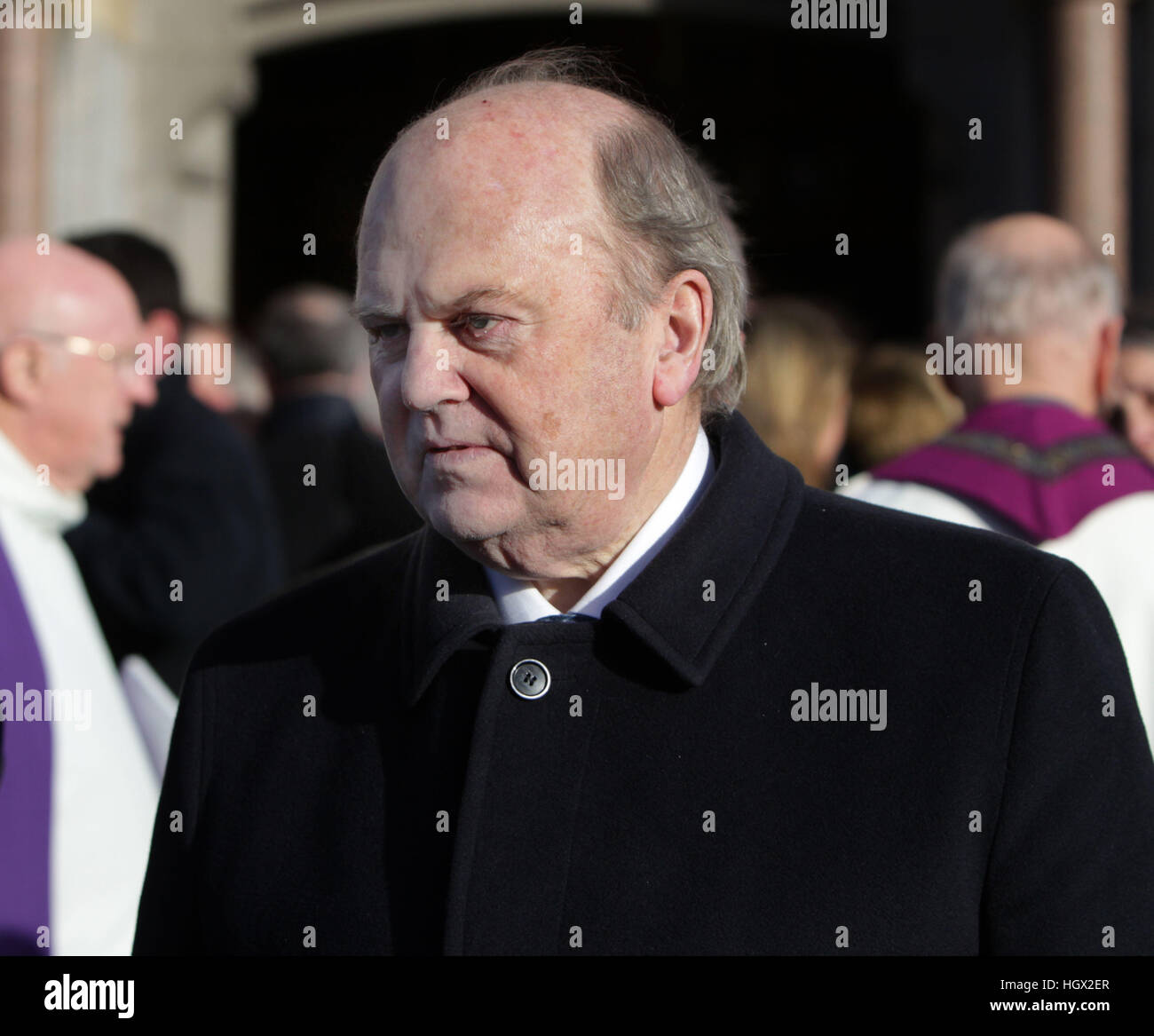 Finance Minister Michael Noonan attends the funeral mass of renowned ...
