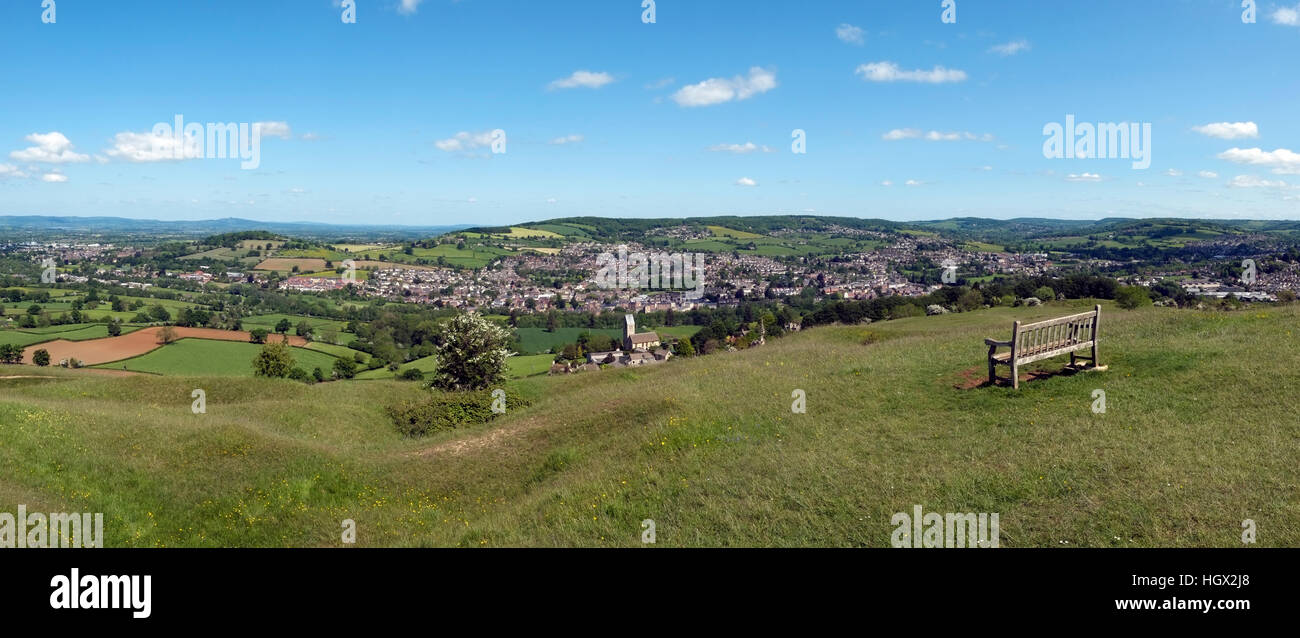 The view over Selsley and the Stroud Valleys from Selsley Common ...