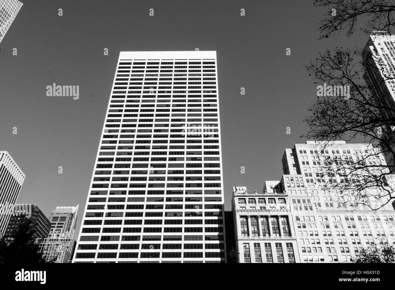 Beautiful Buildings in Manhattan, New York, bottom view for wallpapers ...