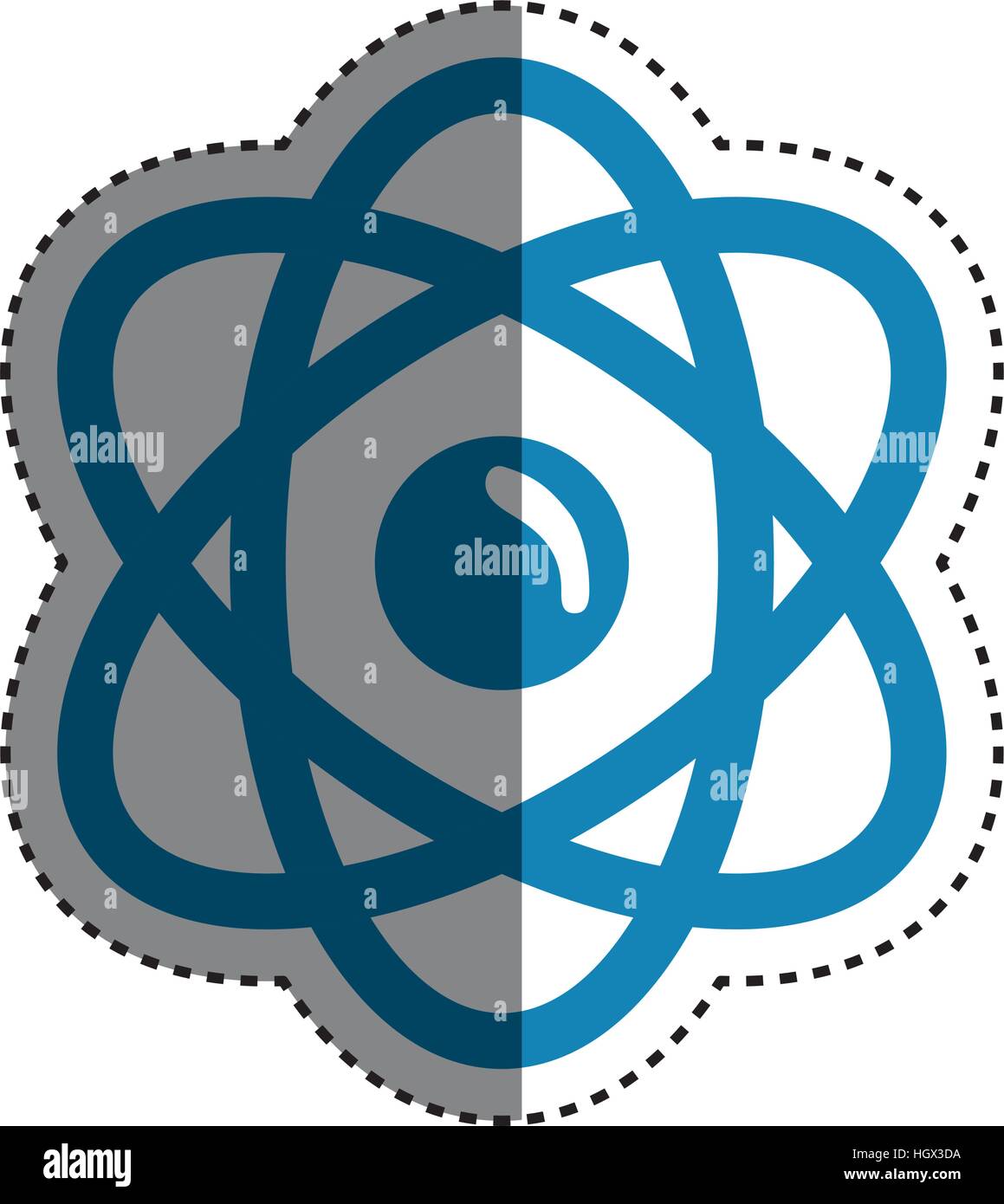 Atom science molecule icon vector illustration graphic design Stock ...