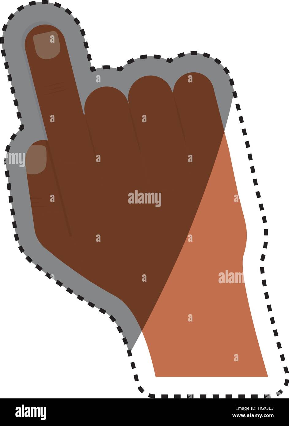 Human finger touching something icon vector illustration graphic design ...