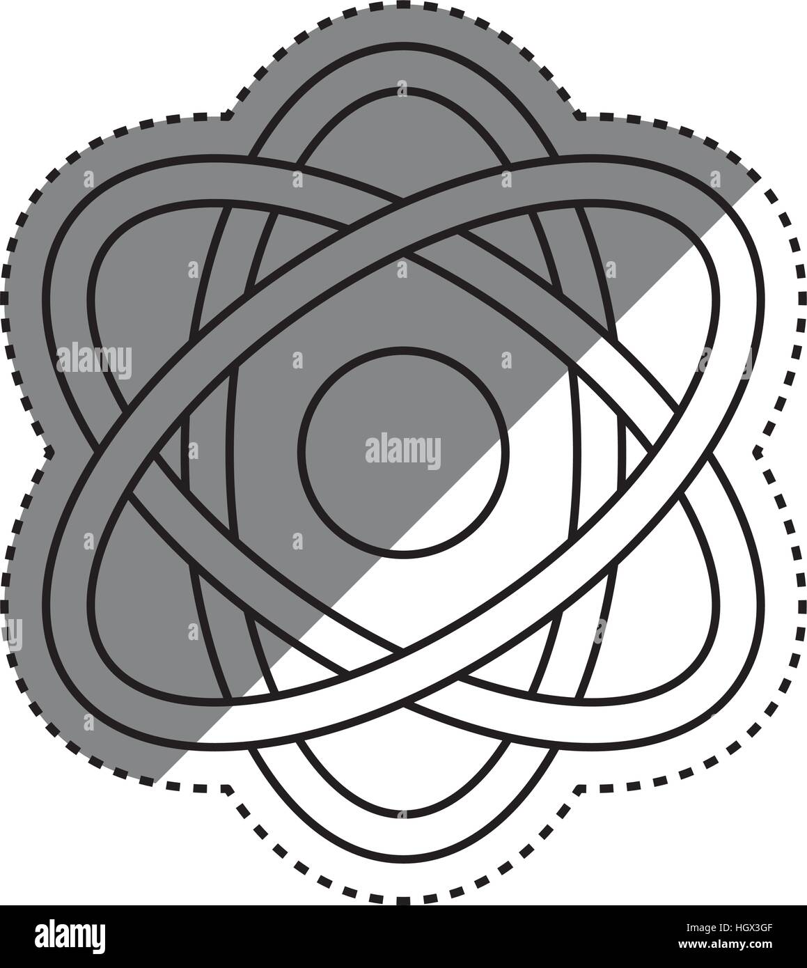 Atom science molecule icon vector illustration graphic design Stock ...