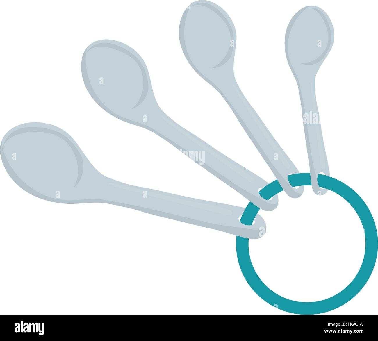 isolated measuring spoons icon vector illustration graphic design Stock ...
