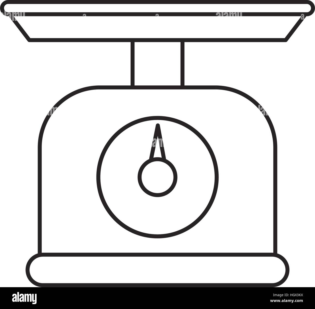 kitchen scale balance icon vector illustration graphic design Stock ...