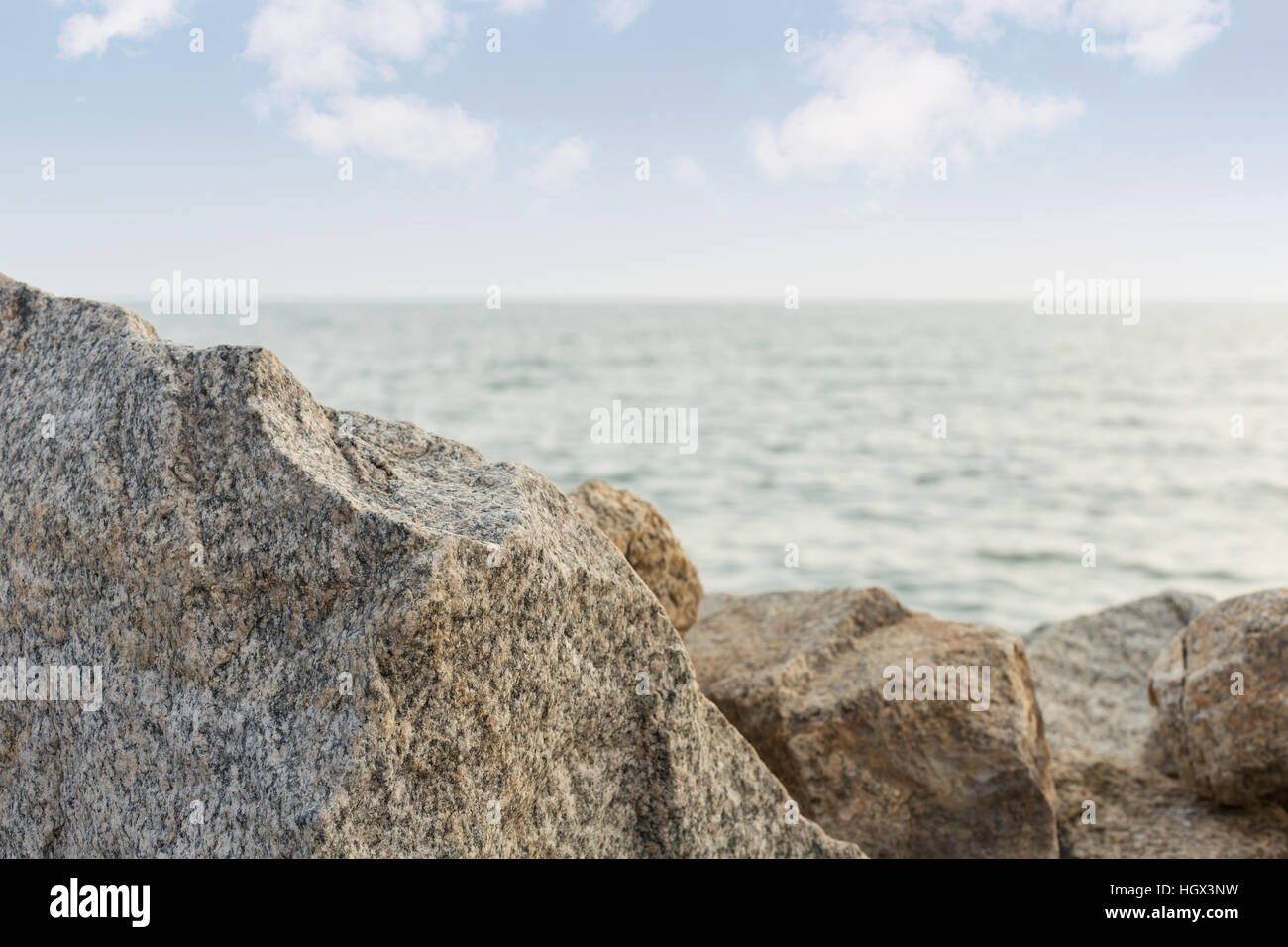 Stone rock on the sea Stock Photo - Alamy