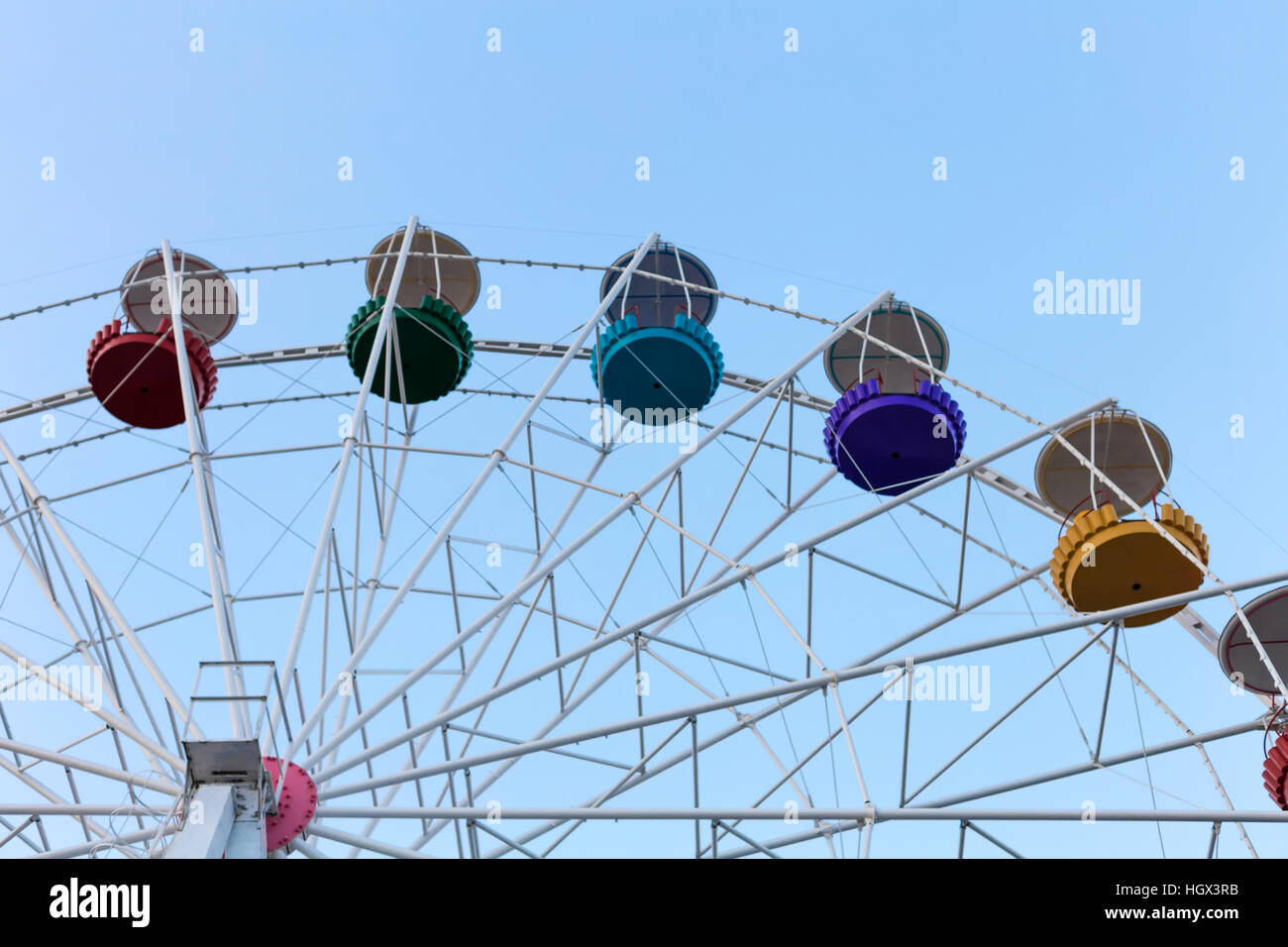 Ferris wheel on sky background Stock Photo - Alamy