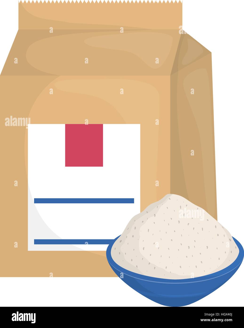 Baking powder bag icon vector illustration graphic design Stock Vector ...
