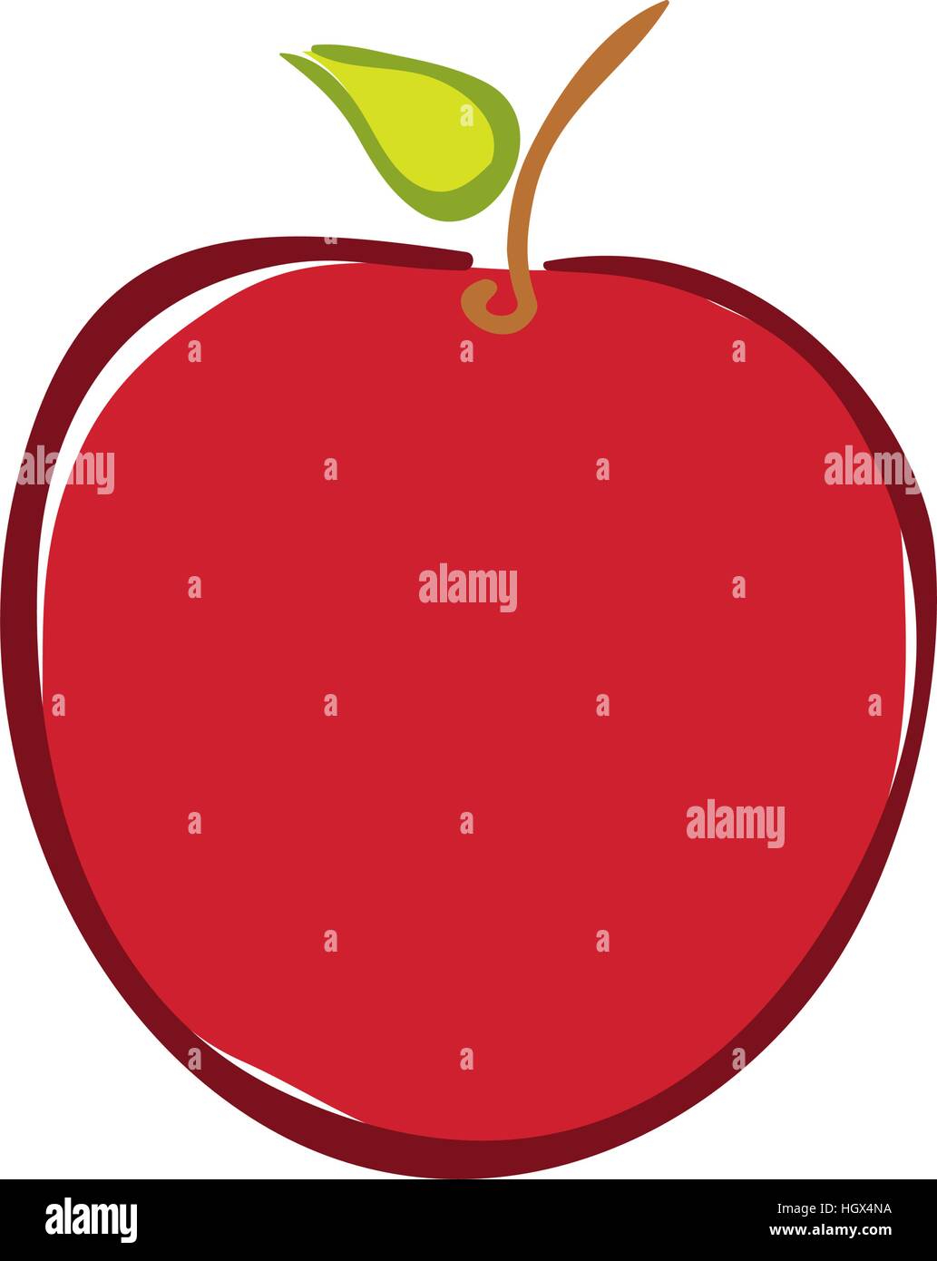 Delicious apple fruit icon vector illustration graphic design Stock ...