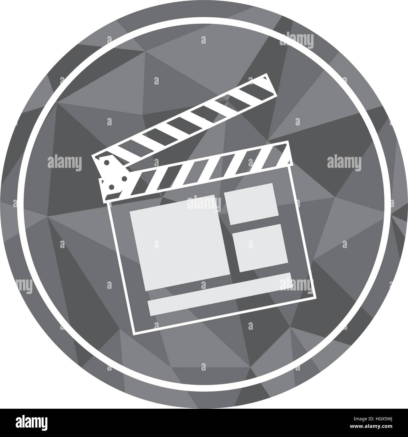 cinema clapboard icon Stock Vector Image & Art - Alamy
