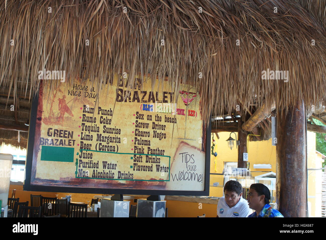 cuban beach bar Stock Photo - Alamy