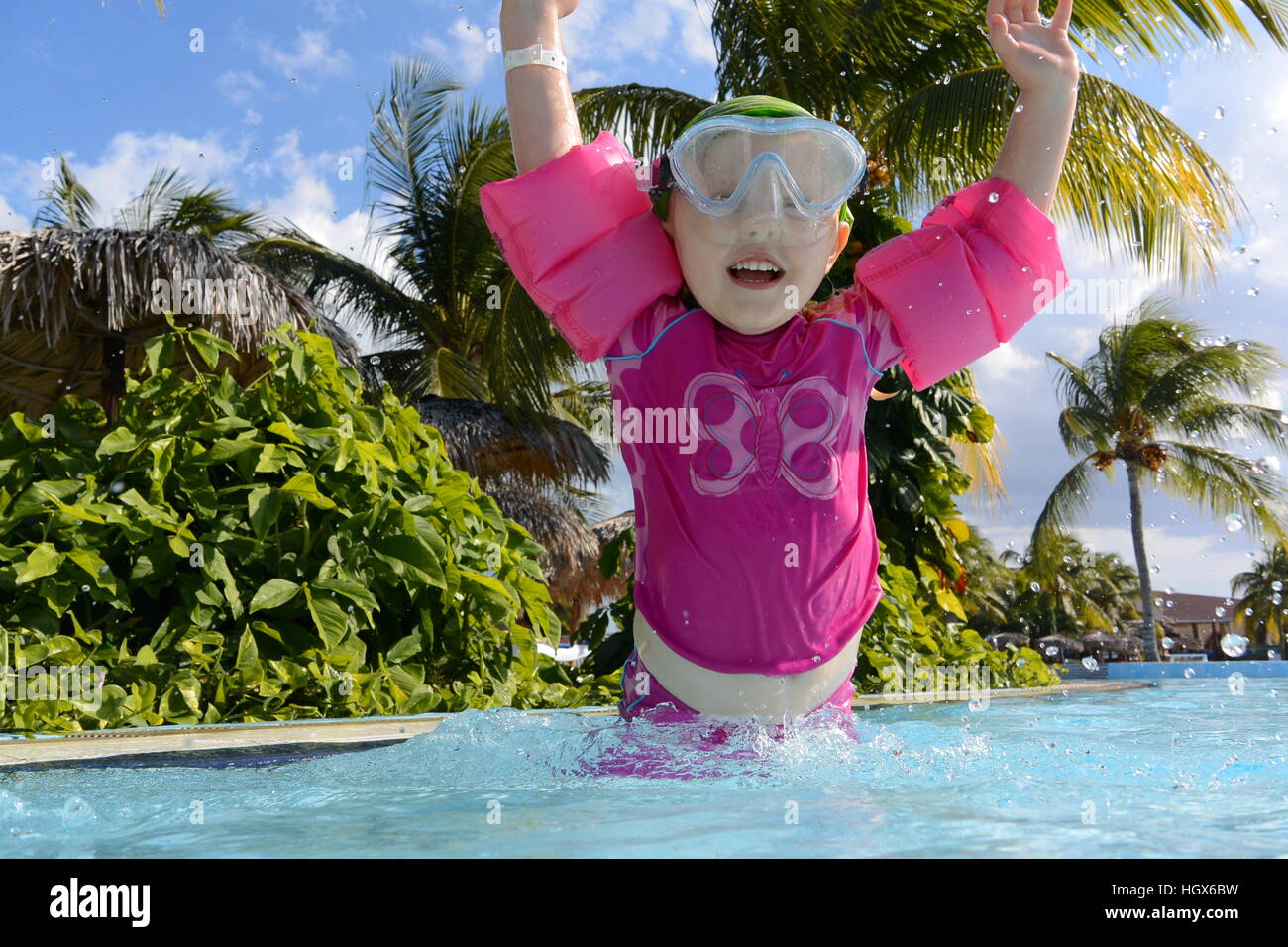 pool lover Cuba pool fun. kids club Stock Photo - Alamy
