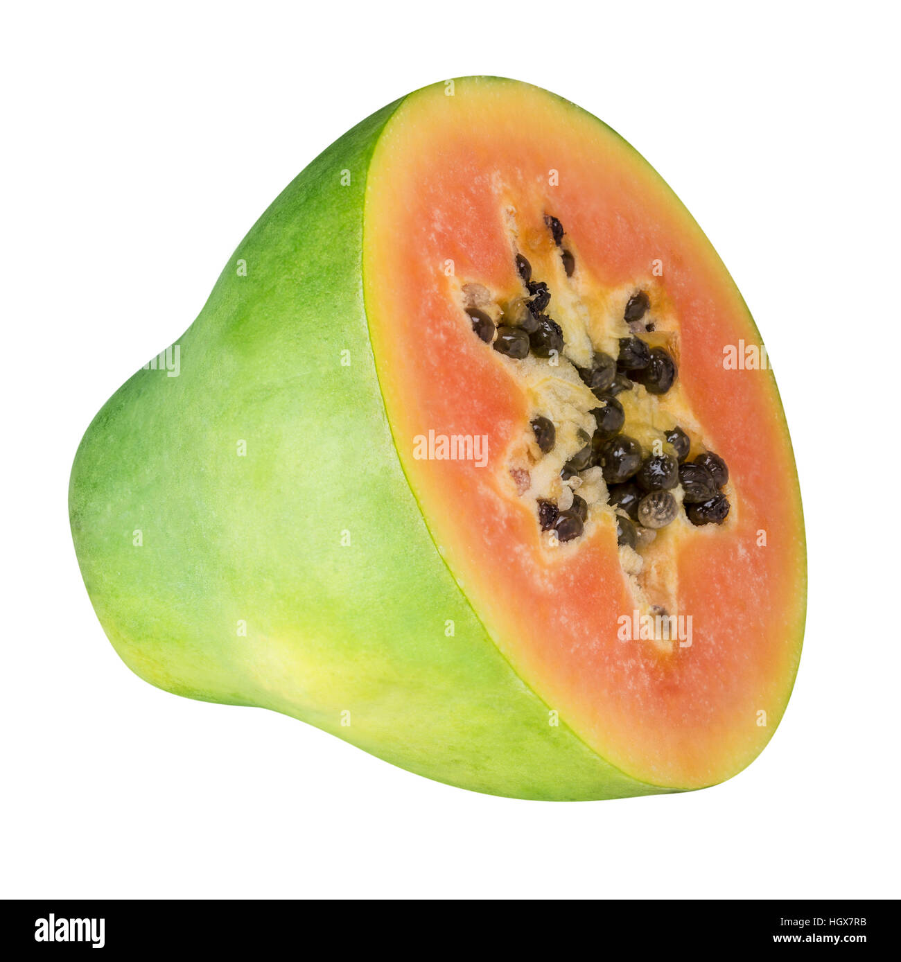 papaya isolated on white background with clipping path Stock Photo - Alamy
