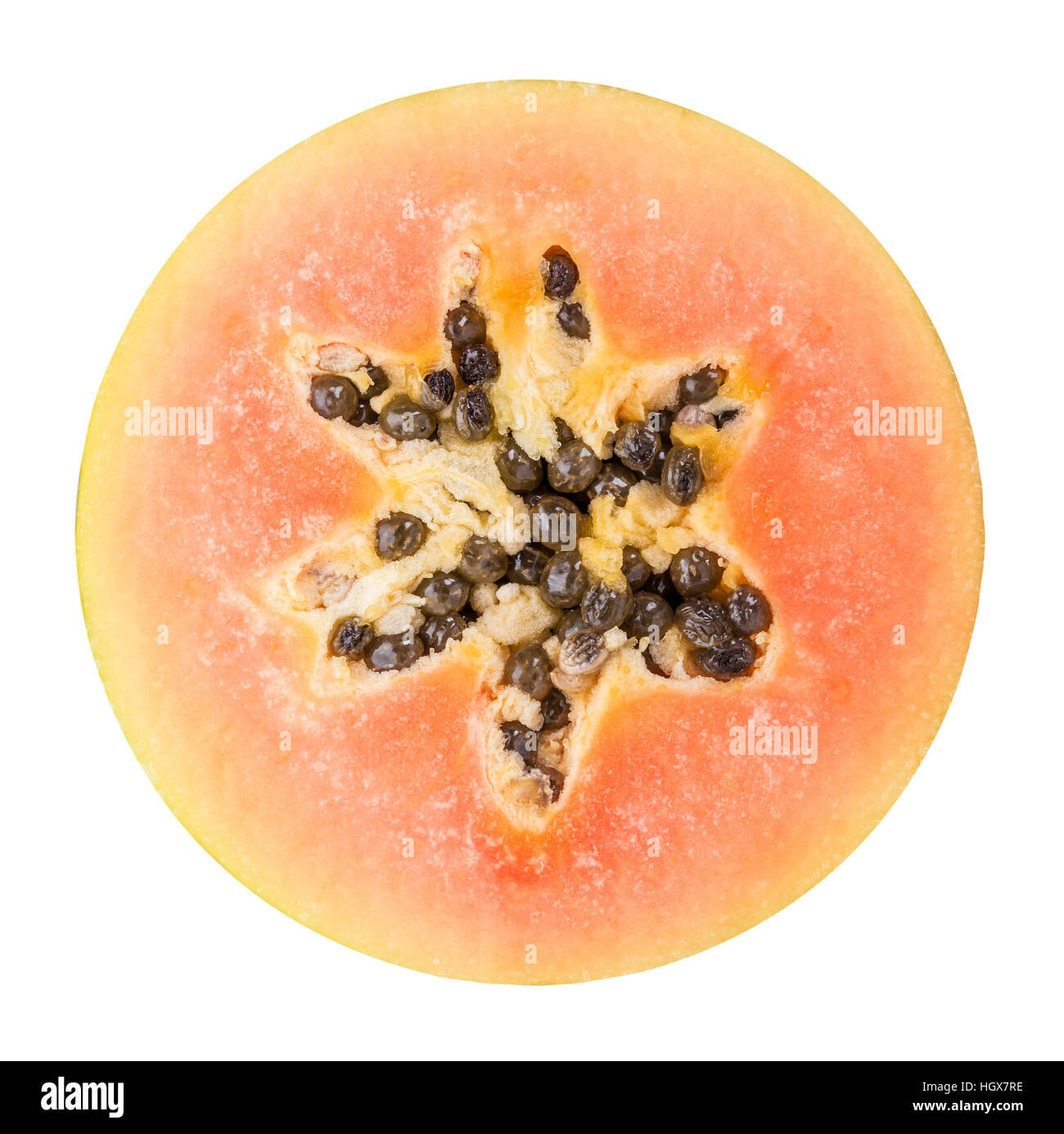 papaya isolated on white background with clipping path Stock Photo - Alamy
