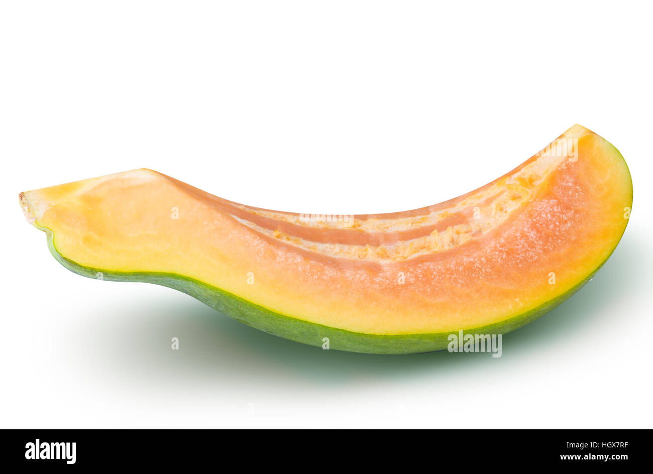 papaya isolated on white background with clipping path Stock Photo - Alamy