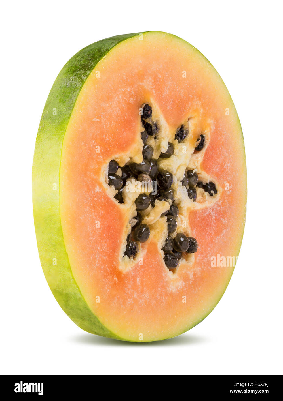papaya isolated on white background with clipping path Stock Photo - Alamy