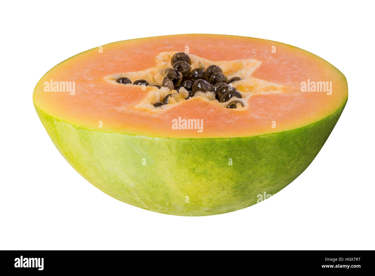 papaya isolated on white background with clipping path Stock Photo - Alamy