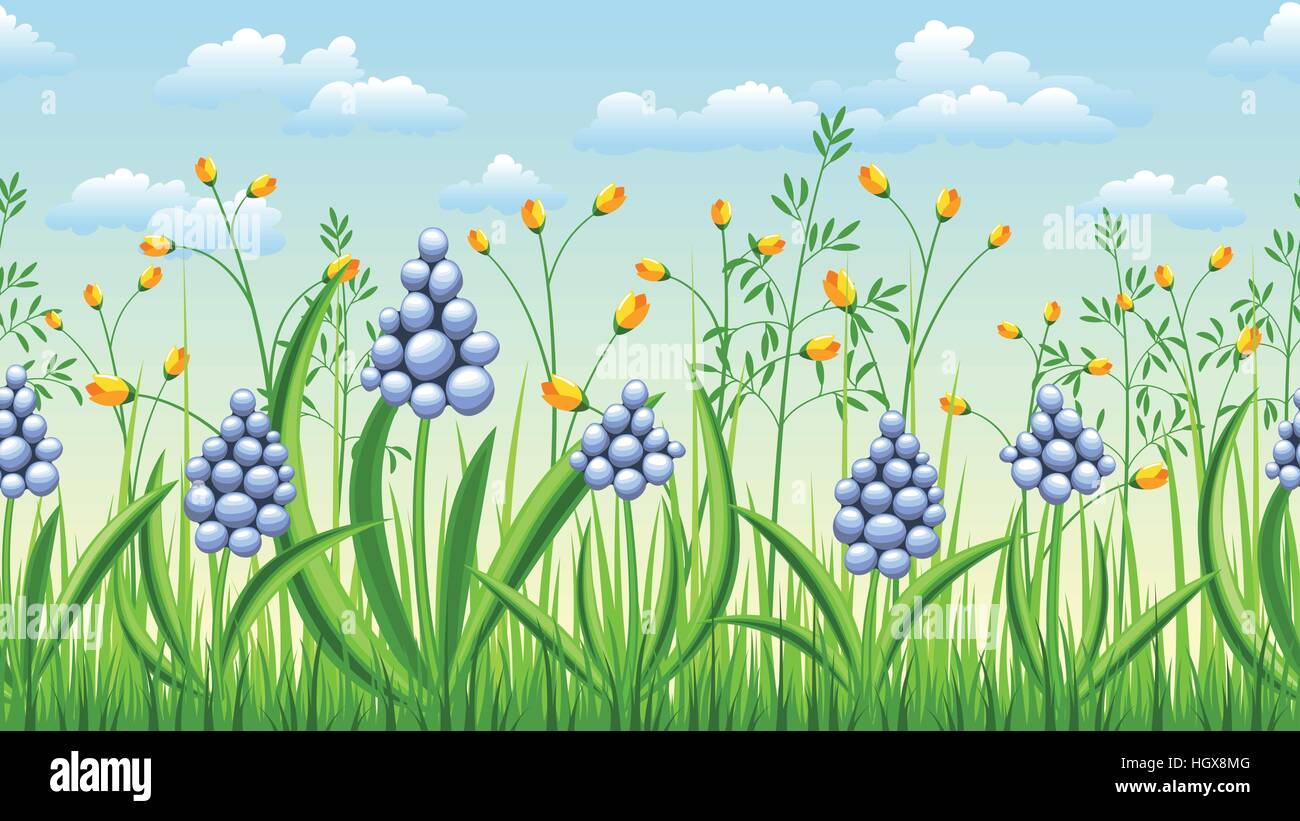 Seamless spring Stock Vector Images - Alamy