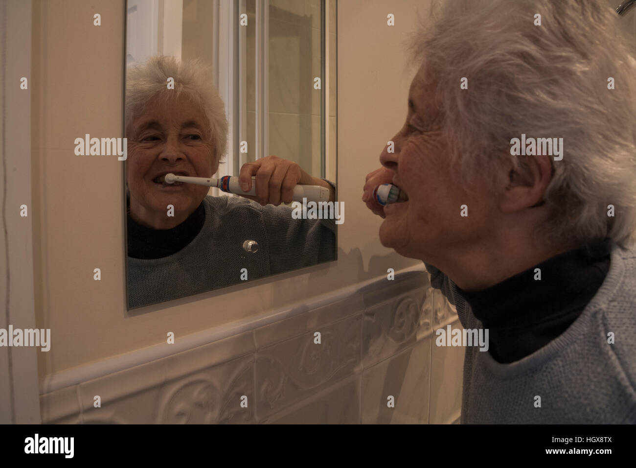 Using Electric Toothbrush