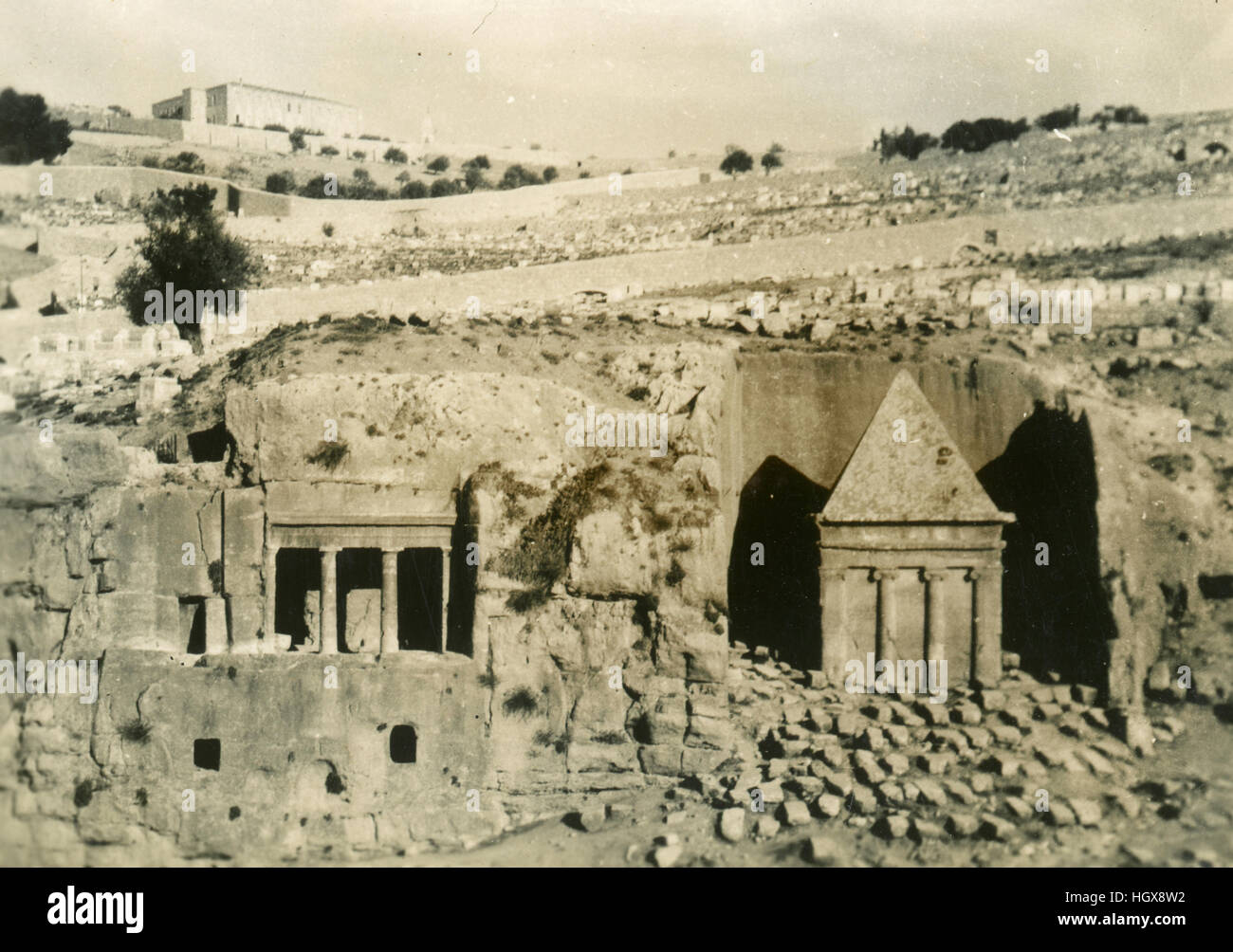 Tombs in the Kidron Valley, Bethlehem, Palestine, Jerusalem, Israel ...