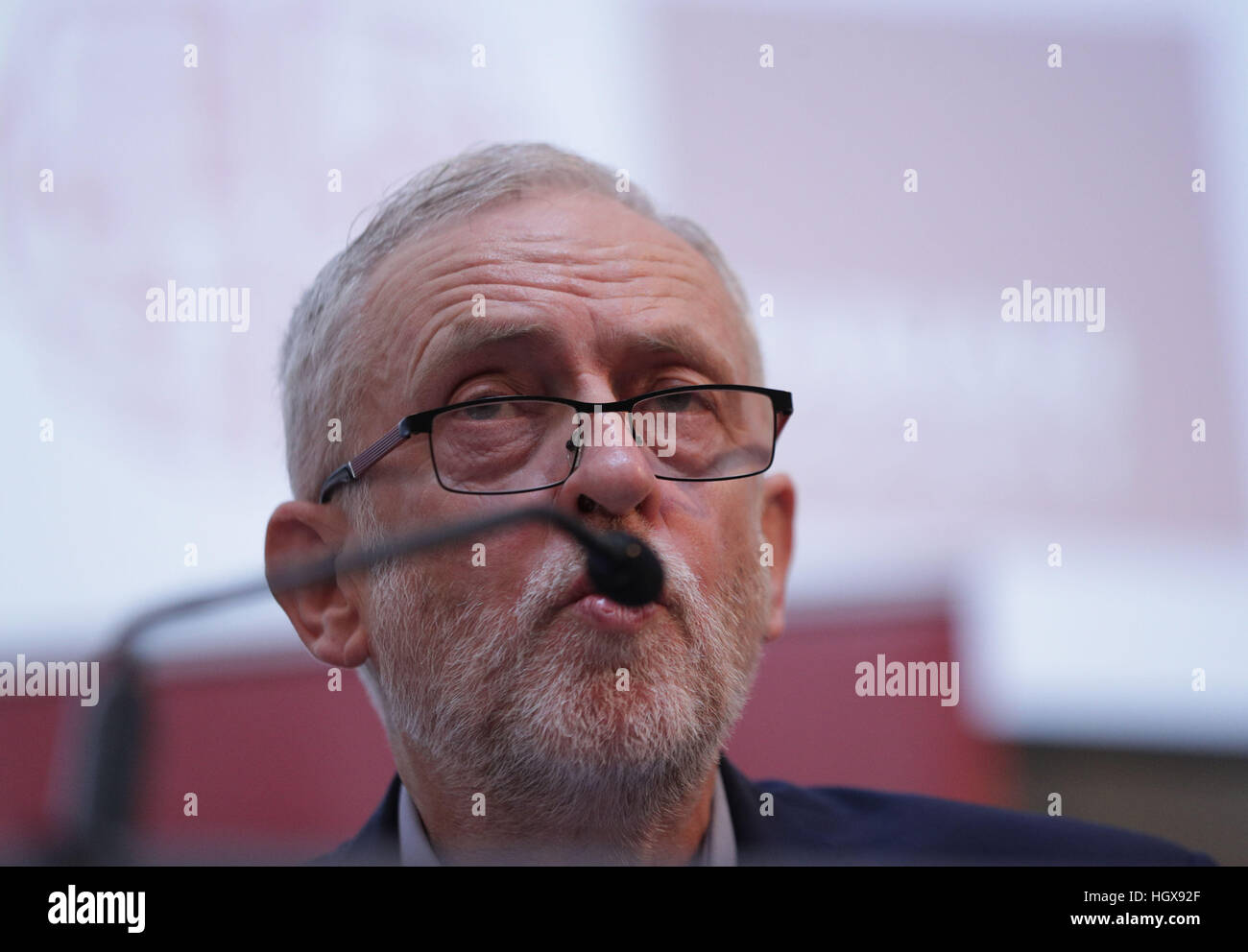 Labour leader Jeremy Corbyn makes a speech to the Fabian Society new ...