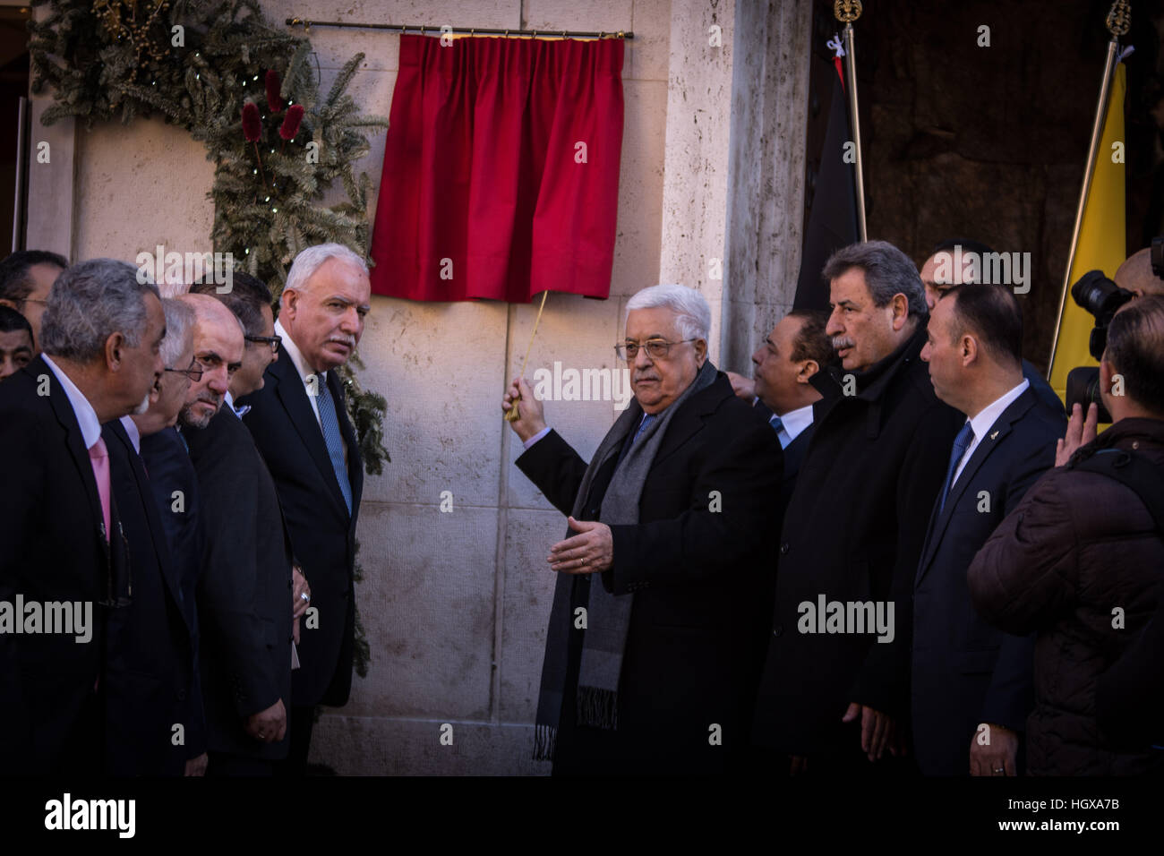 Rome, Italy. 14th Jan, 2017. The Palestinian President Mahomud Abbas ...