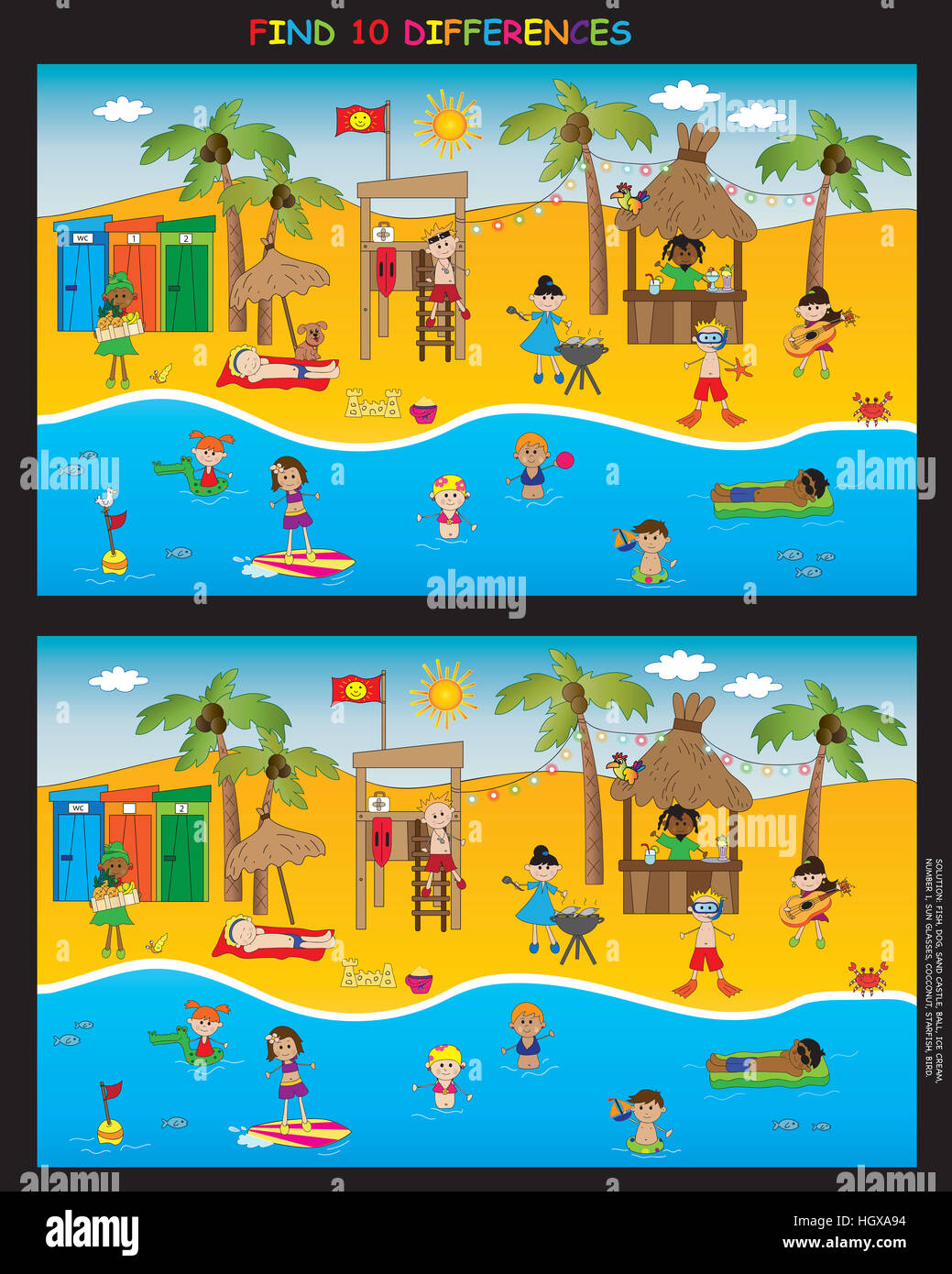 Ten differences hi-res stock photography and images - Alamy