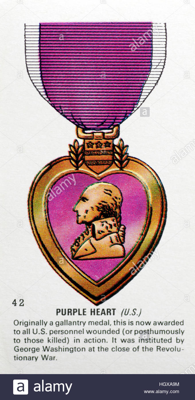 Purple Heart, American medal awarded to all those wounded or killed in ...