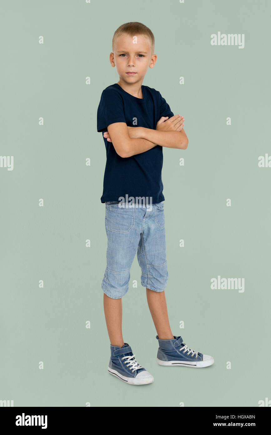 Little Boy Confidence Self Esteem Portrait Concept Stock Photo - Alamy