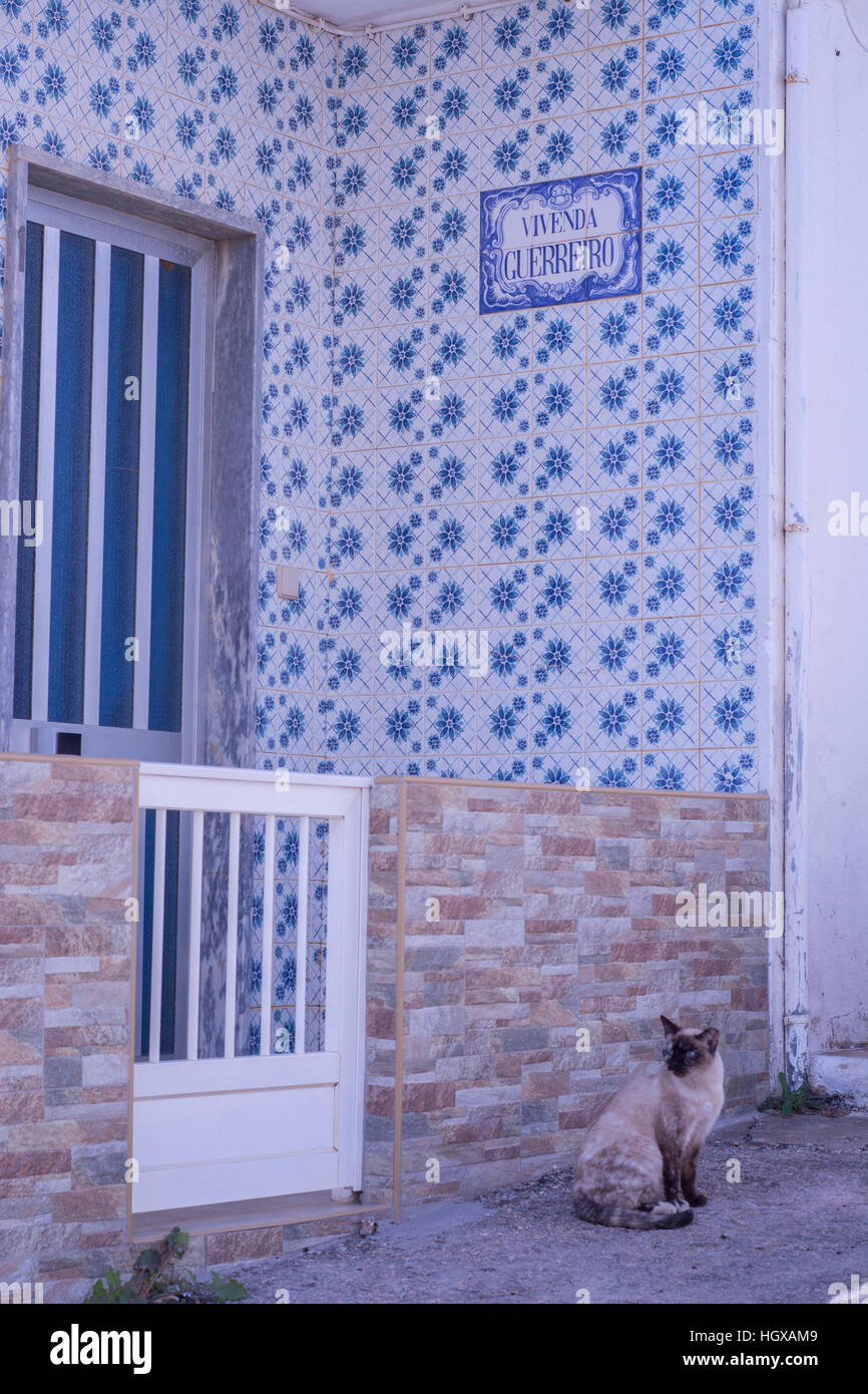 Azulejo ceramic tiles in olhos de agua hi-res stock photography and ...