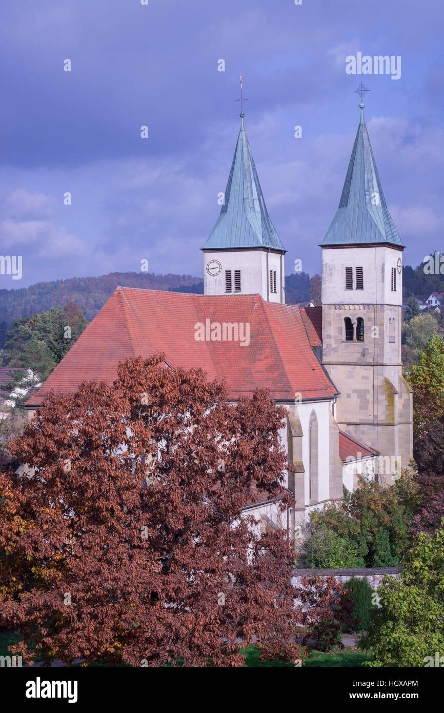 The town church of Murrhardt, Murrhardt, Murr Valley, Rems-Murr Region ...