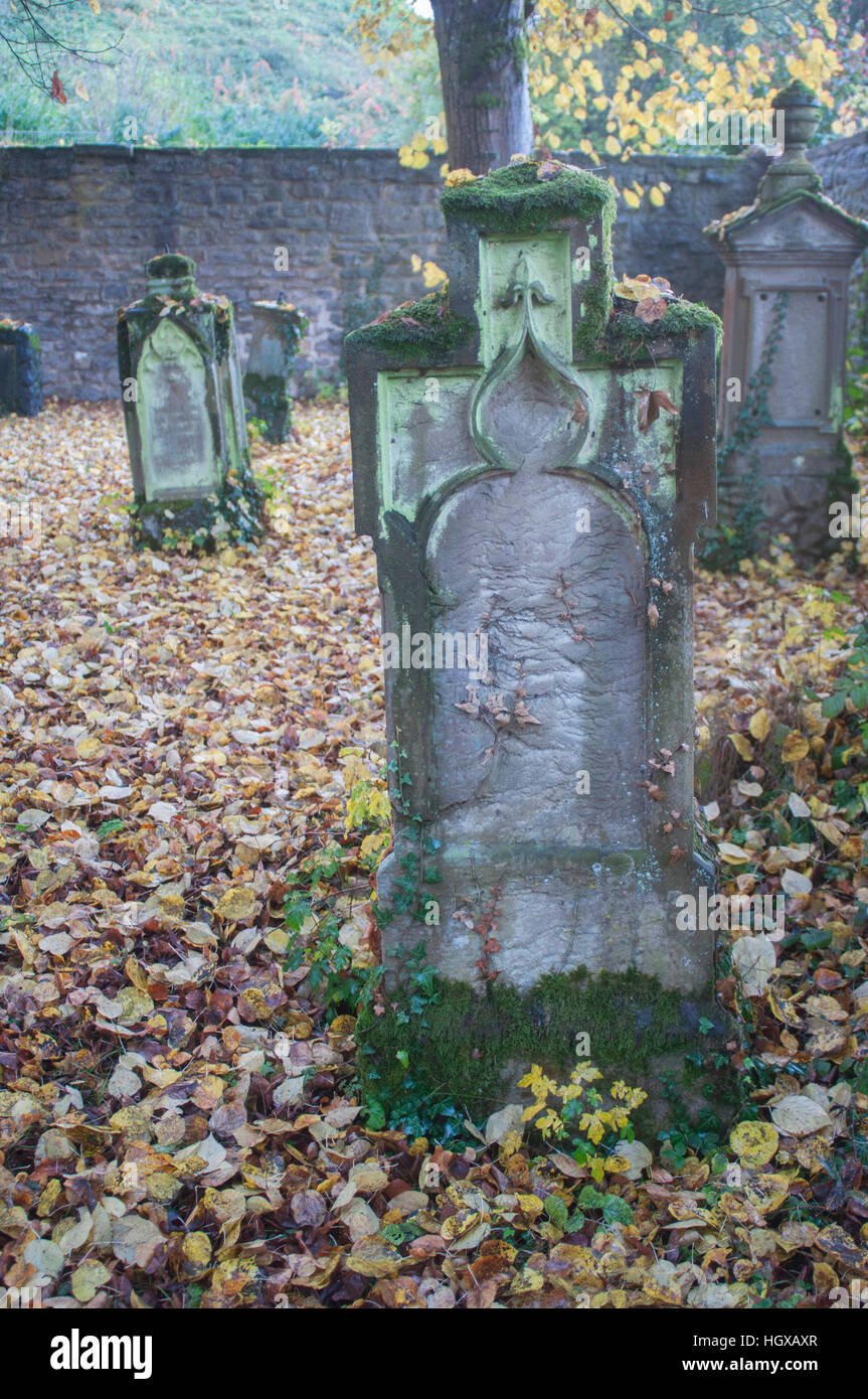 Historic Invalid Cemetery, Castle Comburg, Schwaebisch Hall, Kocher ...