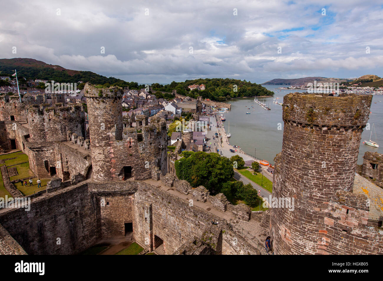 Conwy Castle, Conwy, Wales, UK Stock Photo - Alamy