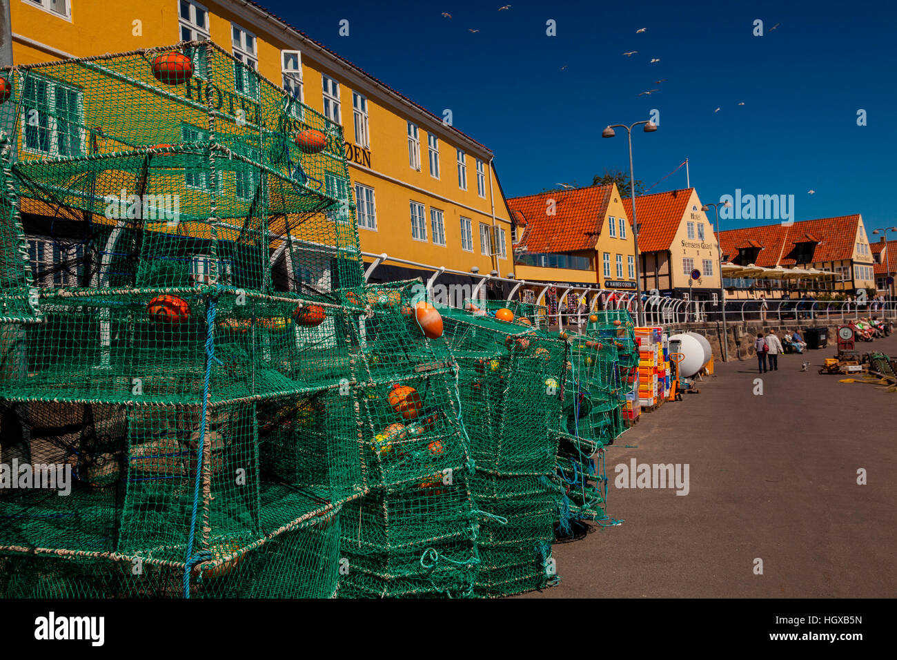 Old Town, Svaneke, Bornholm Island, Denmark Stock Photo - Alamy