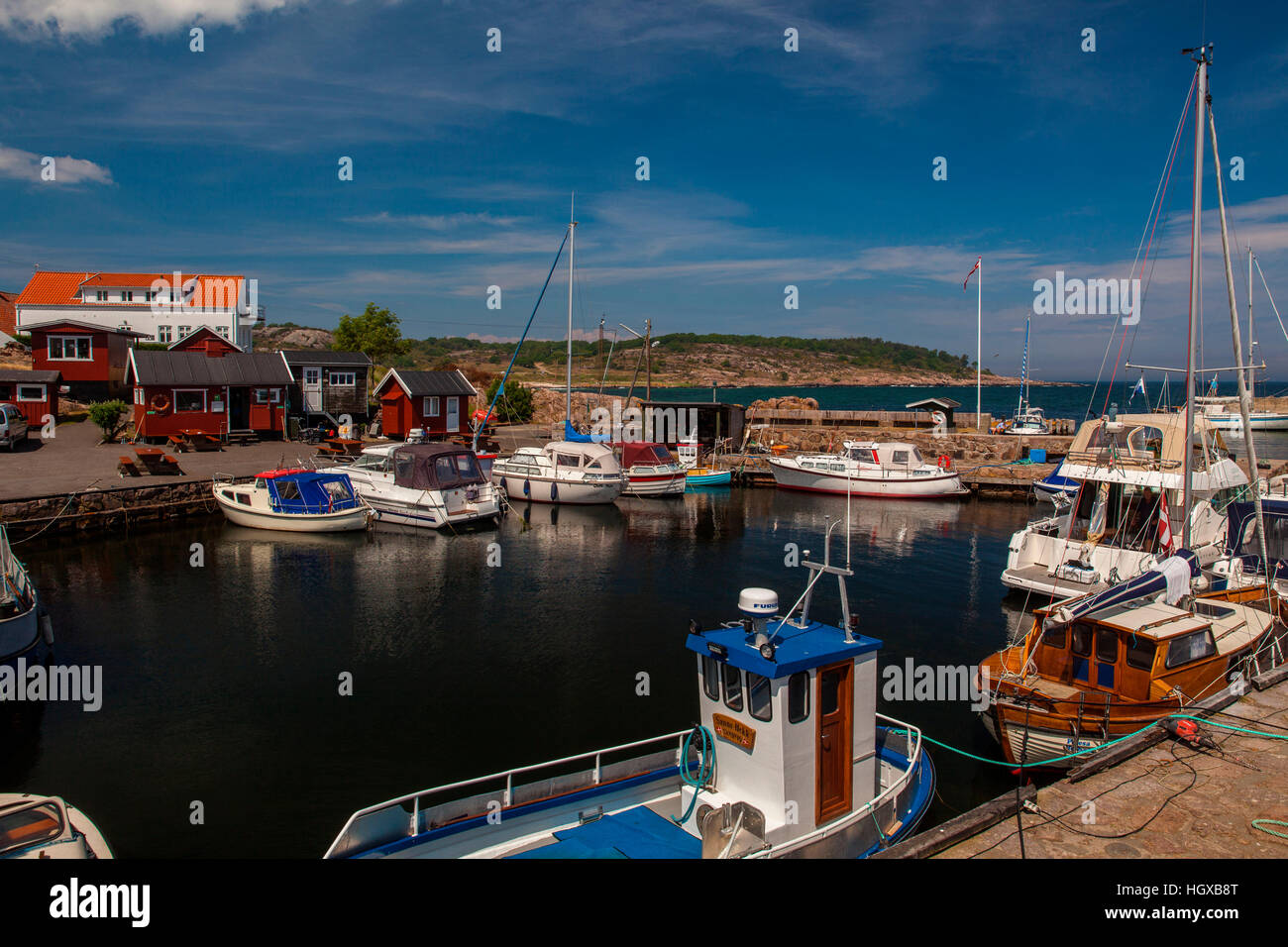 Harbour, Sandvig, Bornholm Island, Denmark Stock Photo - Alamy
